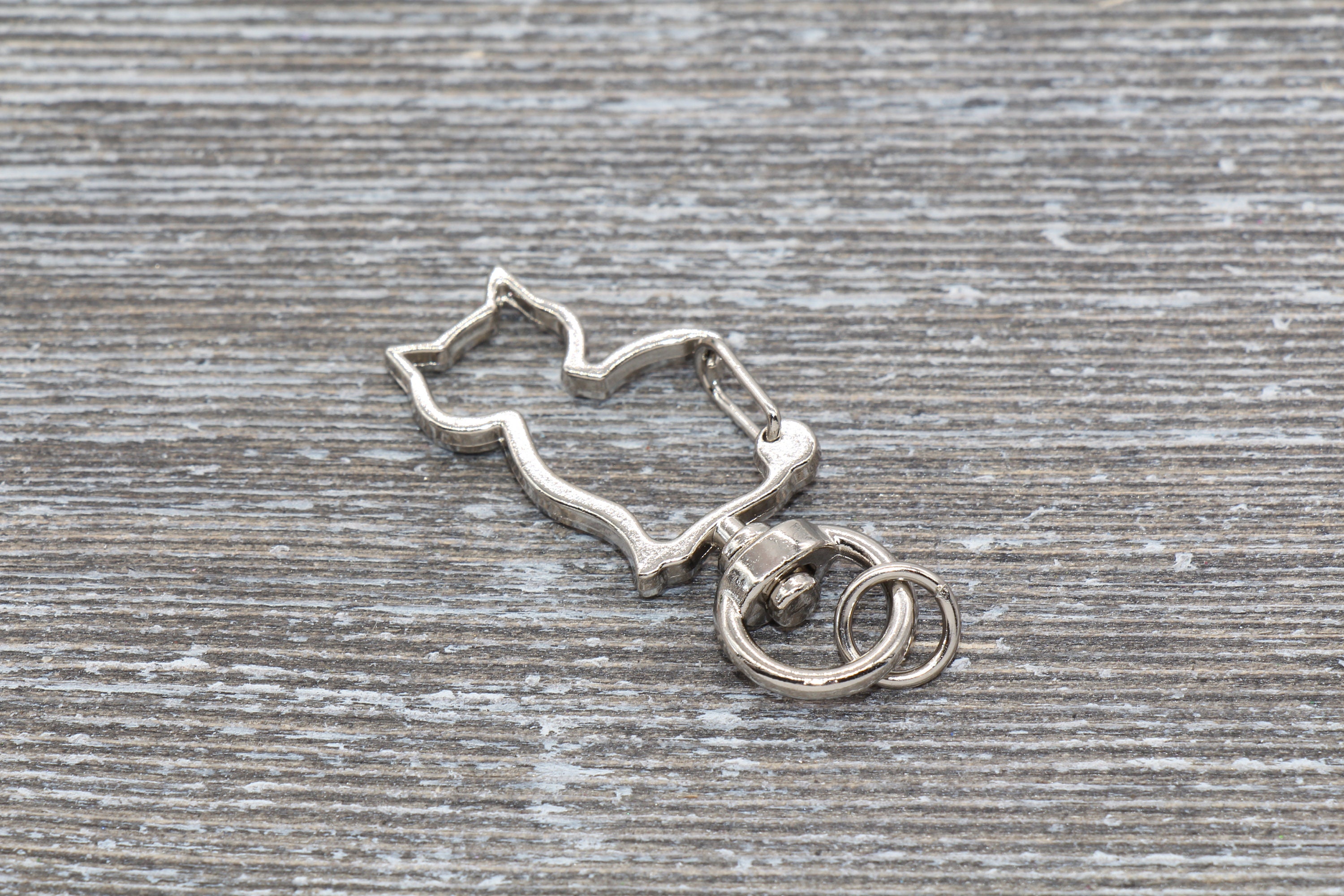 5 Cat Clasp Key Chain Cat Shape Swivel Clasp Key Rings Cat - Etsy