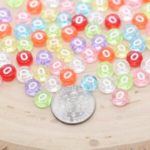 Letter O Beads, Mix Translucent Alphabet Letter Beads, Individual ...