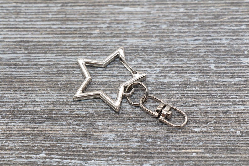 5 Star Clasp Key Chain Star Key Rings Star Lobster Swivel - Etsy