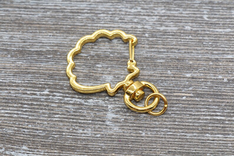 5 Shell Clasp Key Chain Sea Shell Swivel Clasp Key Rings Sea - Etsy