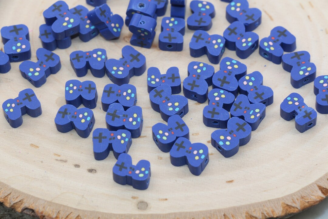 Video Game Controller Polymer Clay Beads, Gamer Beads, Jewelry Beads ...