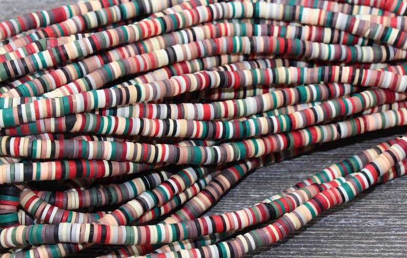 6mm Multicolored Polymer Clay Disc Beads Mixed Color Heishi | Etsy