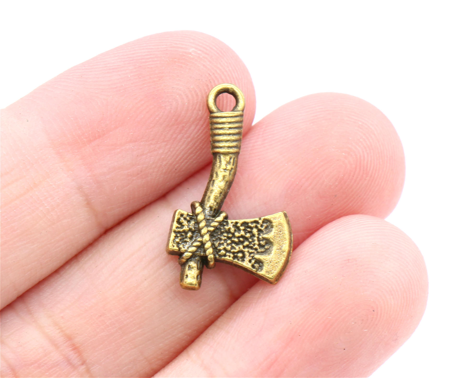 8 Pcs Hatchet Charms Hardware Charms Antique Bronze Tone 2 - Etsy