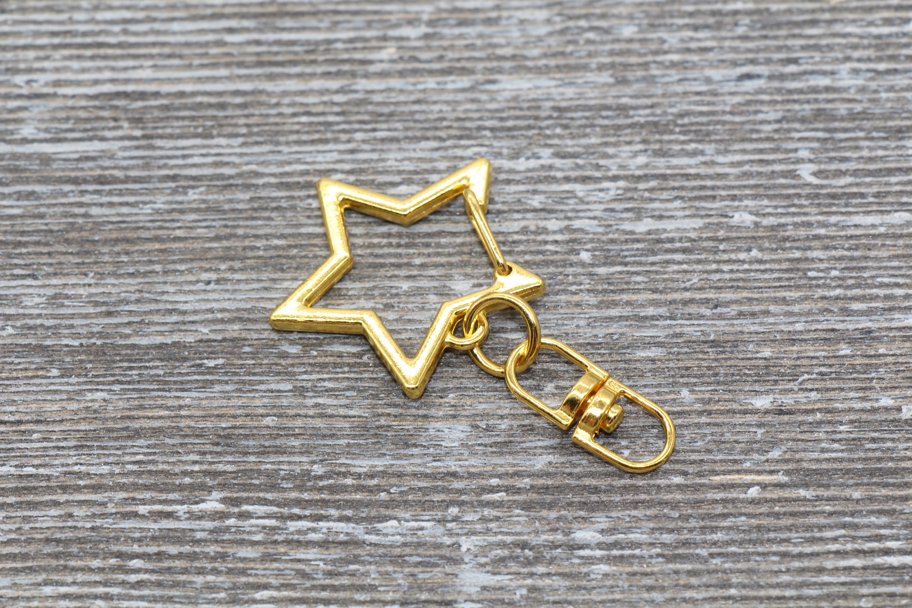 5 Star Clasp Key Chain Star Key Rings Star Lobster Swivel | Etsy