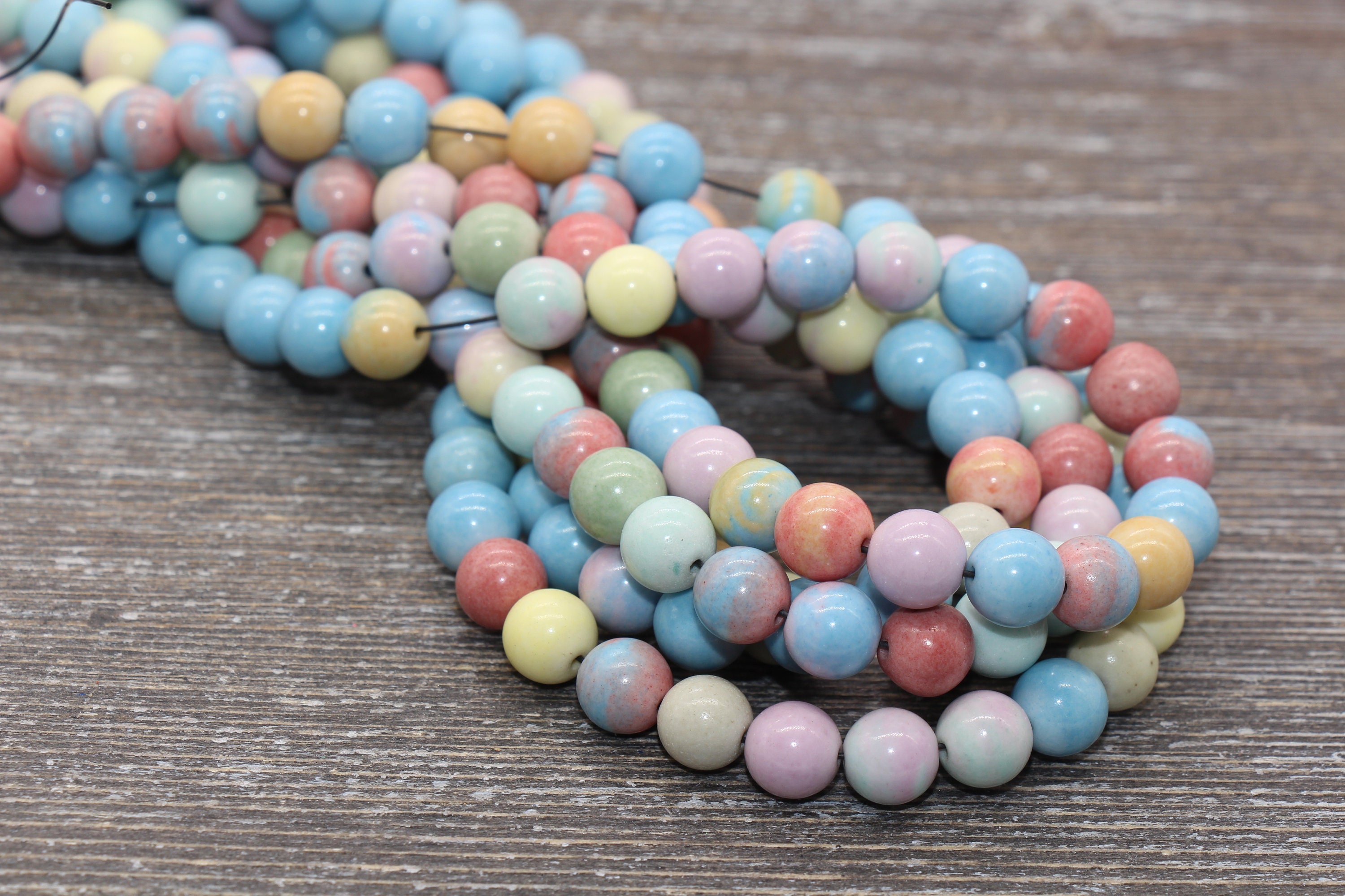 Rainbow Agate Beads Multicolor Rainbow Agate Beads Smooth - Etsy