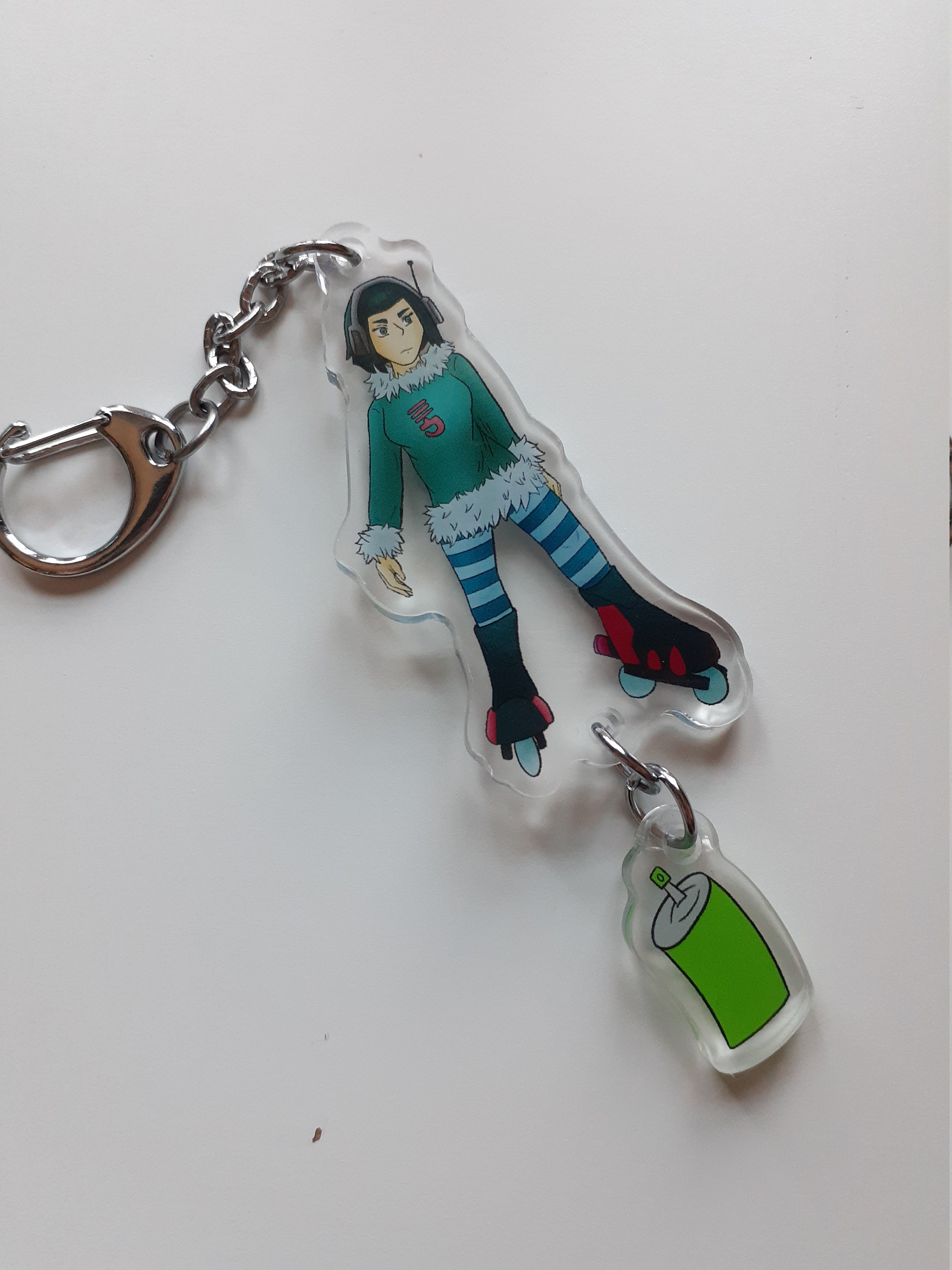 Jet Set Radio Double Sided Clear Acrylic Keychain Linking | Etsy