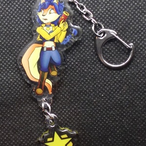 Sly Cooper Double Sided Clear Acrylic Keychain Linking Charms - Etsy