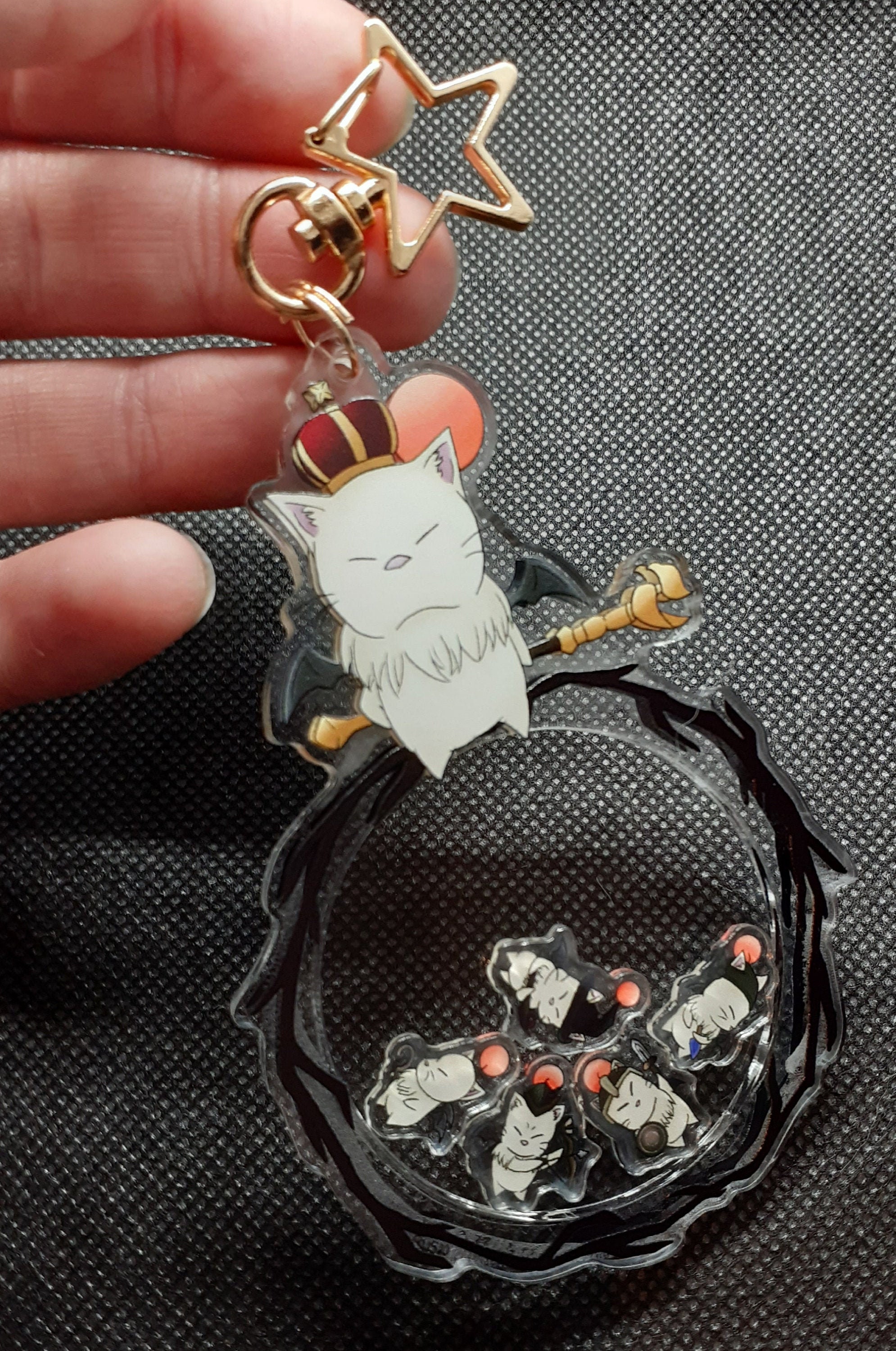 Final Fantasy XIV King Mog Moogle Acrylic Shaker Charm - Etsy