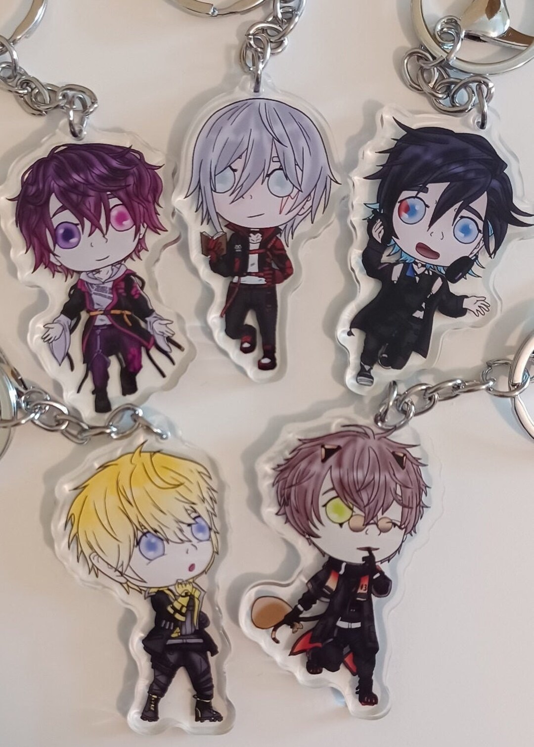 Nijisanji Noctyx Fulgur Ovid Uki Violeta Yugo Asuma Alban Knox Sonny Brisko Acrylic Charm ...
