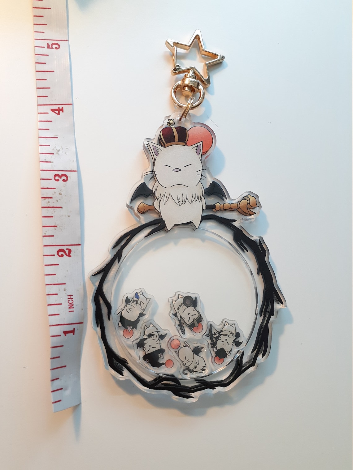 Final Fantasy XIV King Mog Moogle Acrylic Shaker Charm - Etsy