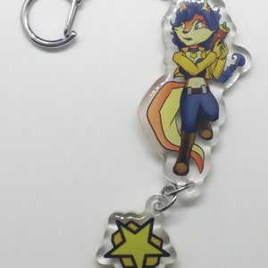 Sly Cooper Double Sided Clear Acrylic Keychain Linking Charms - Etsy
