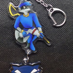 Sly Cooper Double Sided Clear Acrylic Keychain Linking Charms - Etsy