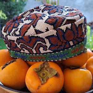 Traditional Uzbek Hand Embroidery Head Wear ,duppi Cap, Skullcap,duppi ...