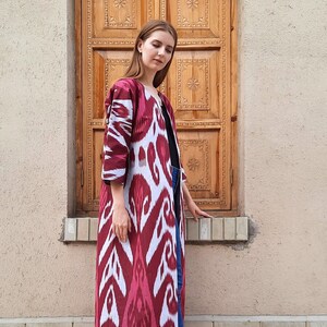 Handwoven Uzbek Ikat Chapan ,coat ,robe,kaftan ,jacket,clothing From ...