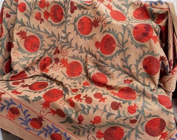 Uzbek Hand Embroidery Suzani. Bedspread Bedcover Wall - Etsy