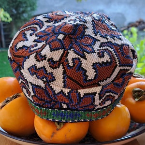 Traditional Uzbek Hand Embroidery Head Wear ,duppi Cap, Skullcap,duppi ...
