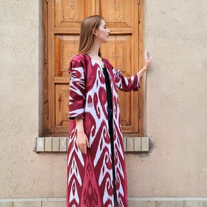 Handwoven Uzbek Ikat Chapan ,coat ,robe,kaftan ,jacket,clothing From ...