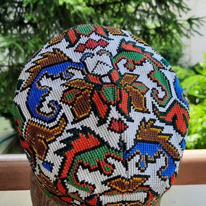 Traditional Uzbek Hand Embroidery Head Wear ,duppi Cap, Skullcap,duppi ...