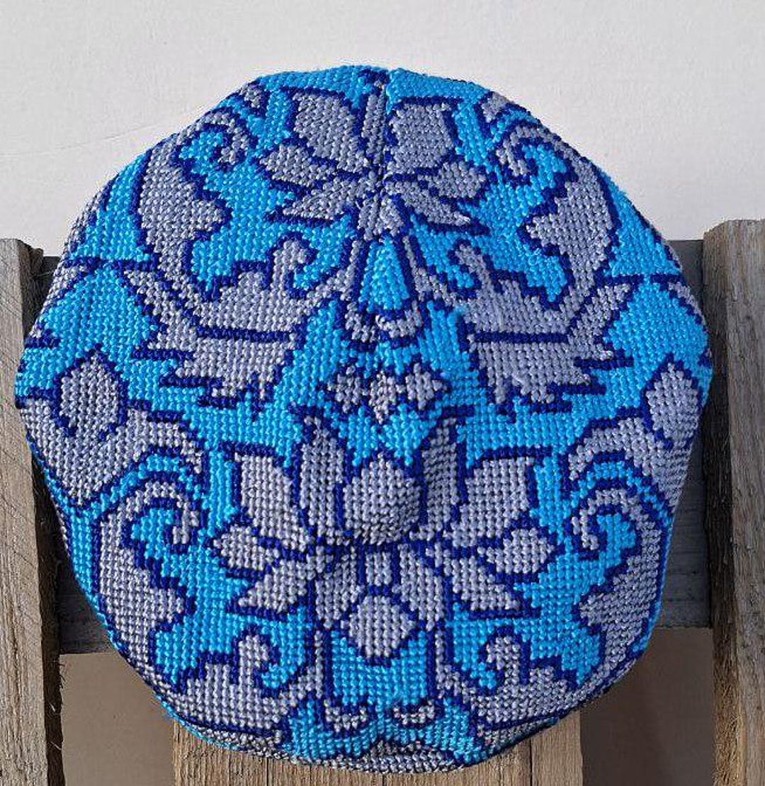 Traditional Uzbek Hand Embroidery Head Wear ,duppi Cap, Skullcap,duppi ...