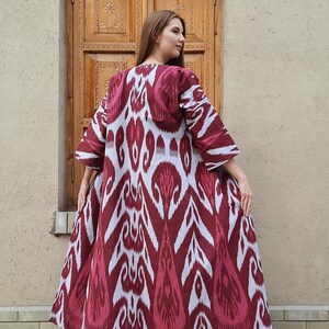 Handwoven Uzbek Ikat Chapan ,coat ,robe,kaftan ,jacket,clothing From ...