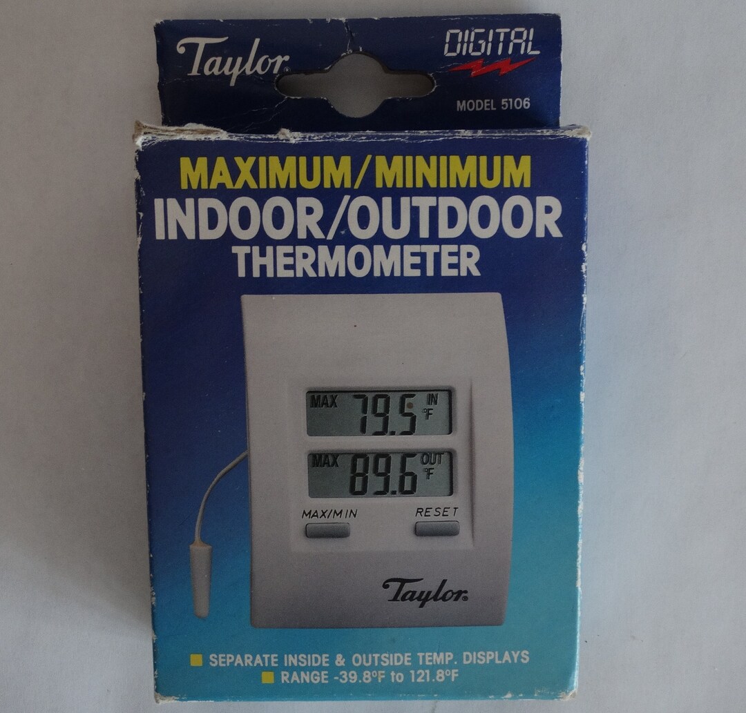 Taylor Thermometer Digital Indoor, Outdoor, Maximum, Minimum New in ...