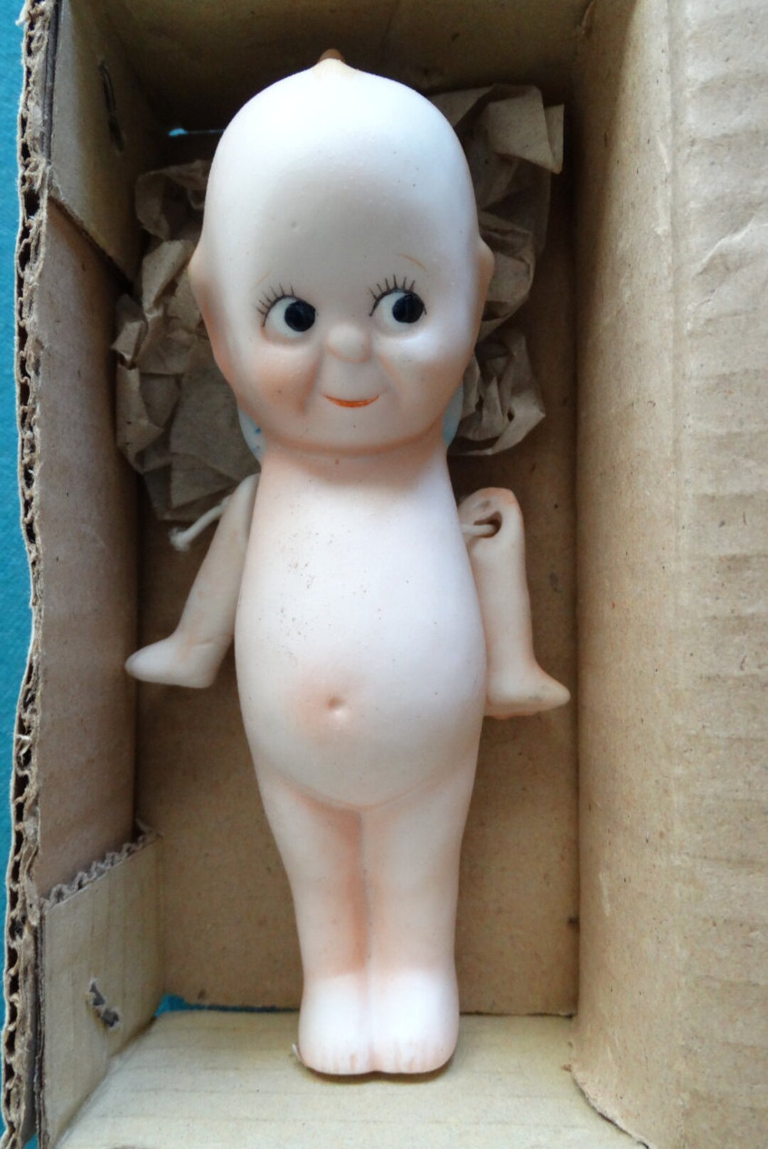 Pudgie or Kewpie 5" Doll Thin Eye Brows Version Porcelain by Shackman ...