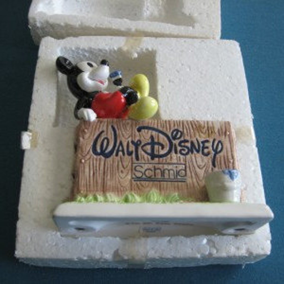 Walt Disney Signature Mickey Mouse Figurine Schmid Dealer Display - Etsy