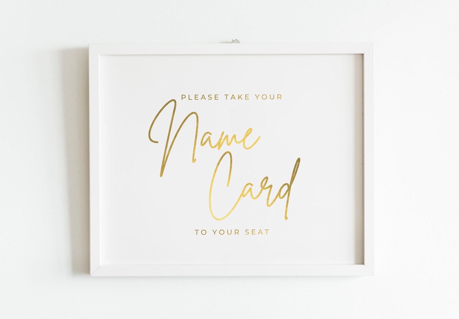 Gold Foiled Find Your Name Card Find Your Table Sign Find | Etsy