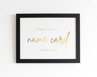Take Your Name Card - Etsy