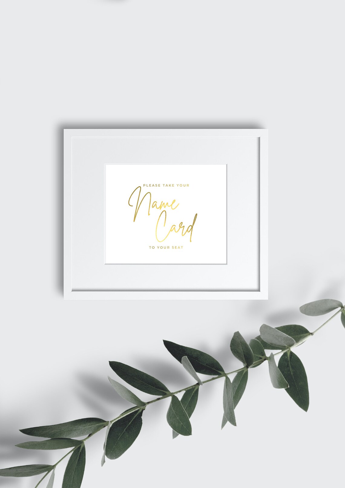 Gold Foiled Find Your Name Card Find Your Table Sign Find | Etsy