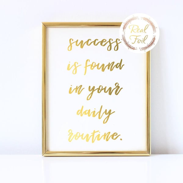 Gold Foil Quote - Etsy