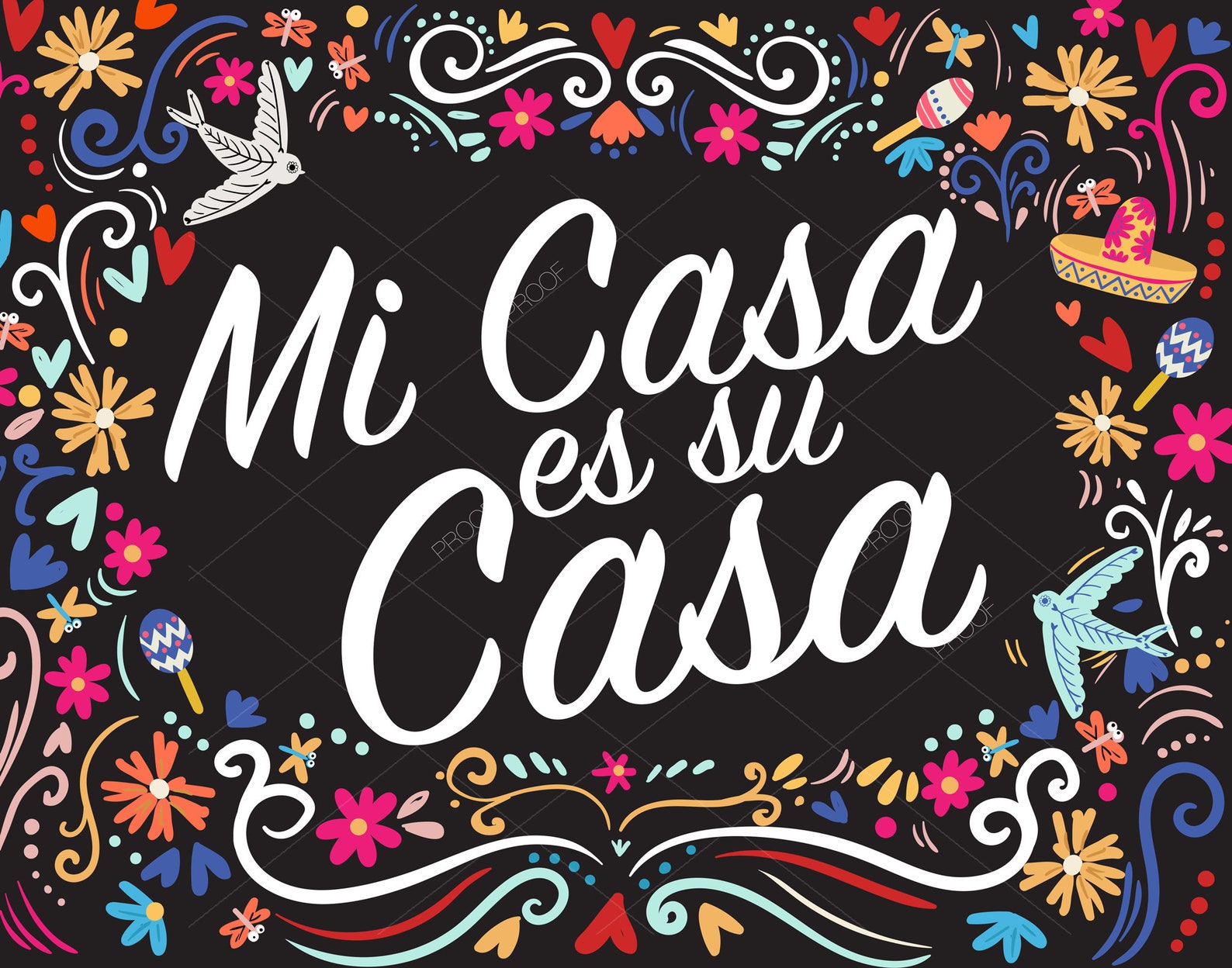 Mi Casa Es Su Casa, Mexican Sign, Mexican Art, Mi Casa Es Su Casa Sign ...