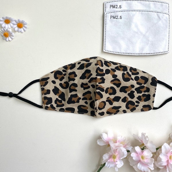 Leopard Print Mask - Etsy