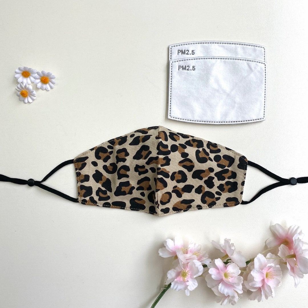 Leopard Mask Ready to Ship 2 Layer Face Mask Protective - Etsy