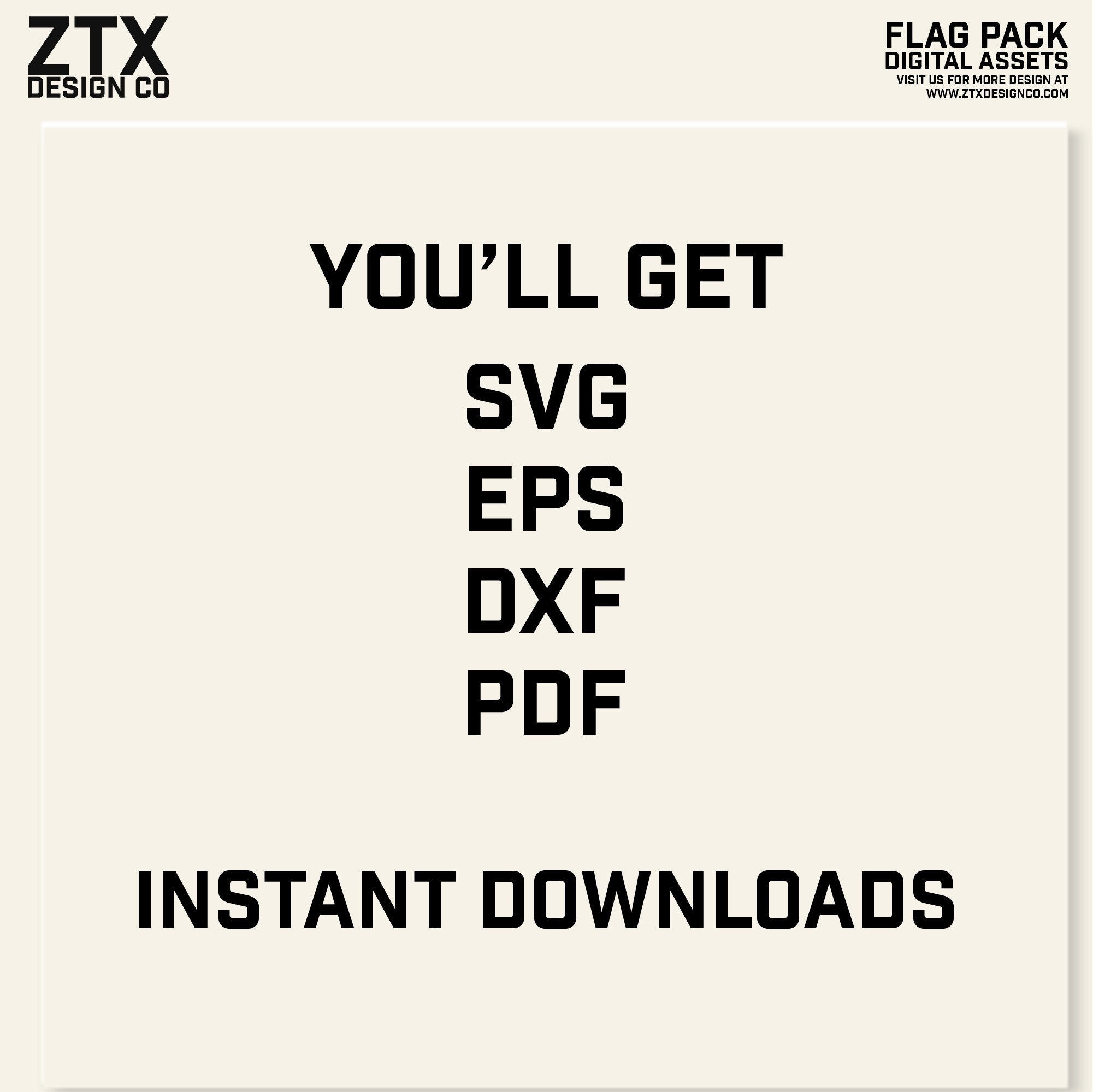 Flag Pack Downloadable Assets SVG Printable Cricut Silhouette Laser ...