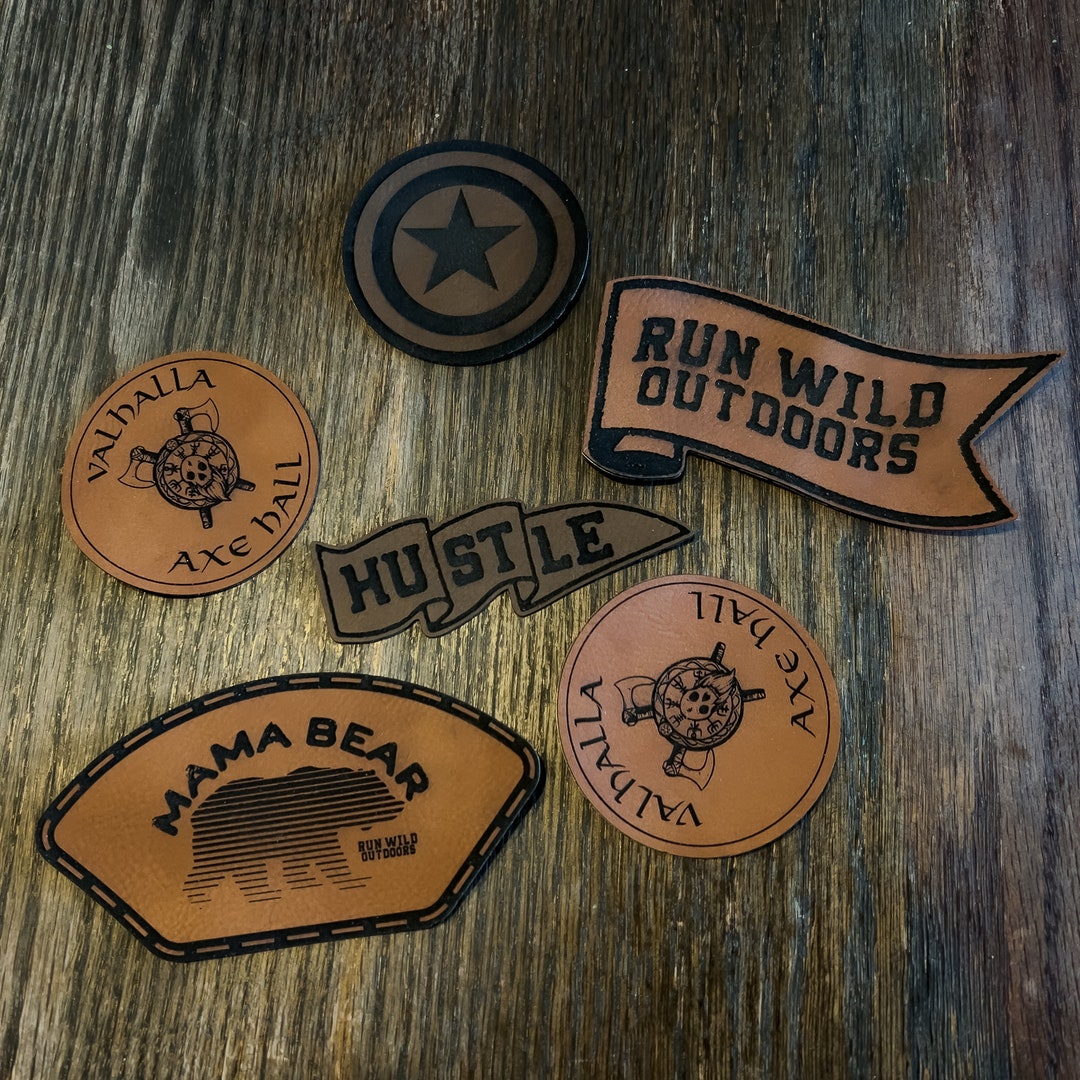 Personalized Laser Etched Leather Patch With Custom Logo, Text, or ...