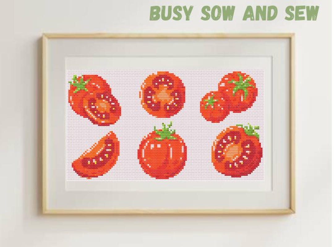 Tomatoes - Cross Stitch Pattern PDF Instant Download - Etsy
