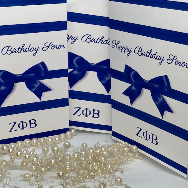 Zeta Phi Beta Birthday Cards - Etsy