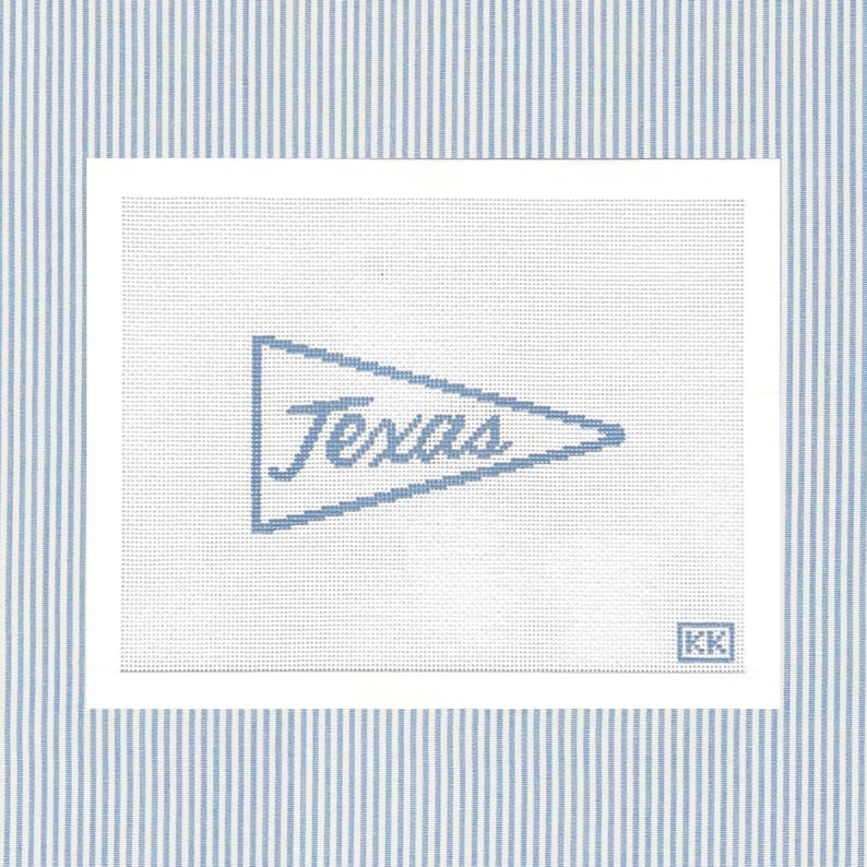 Texas Pennant - Needlepoint Canvas - Etsy