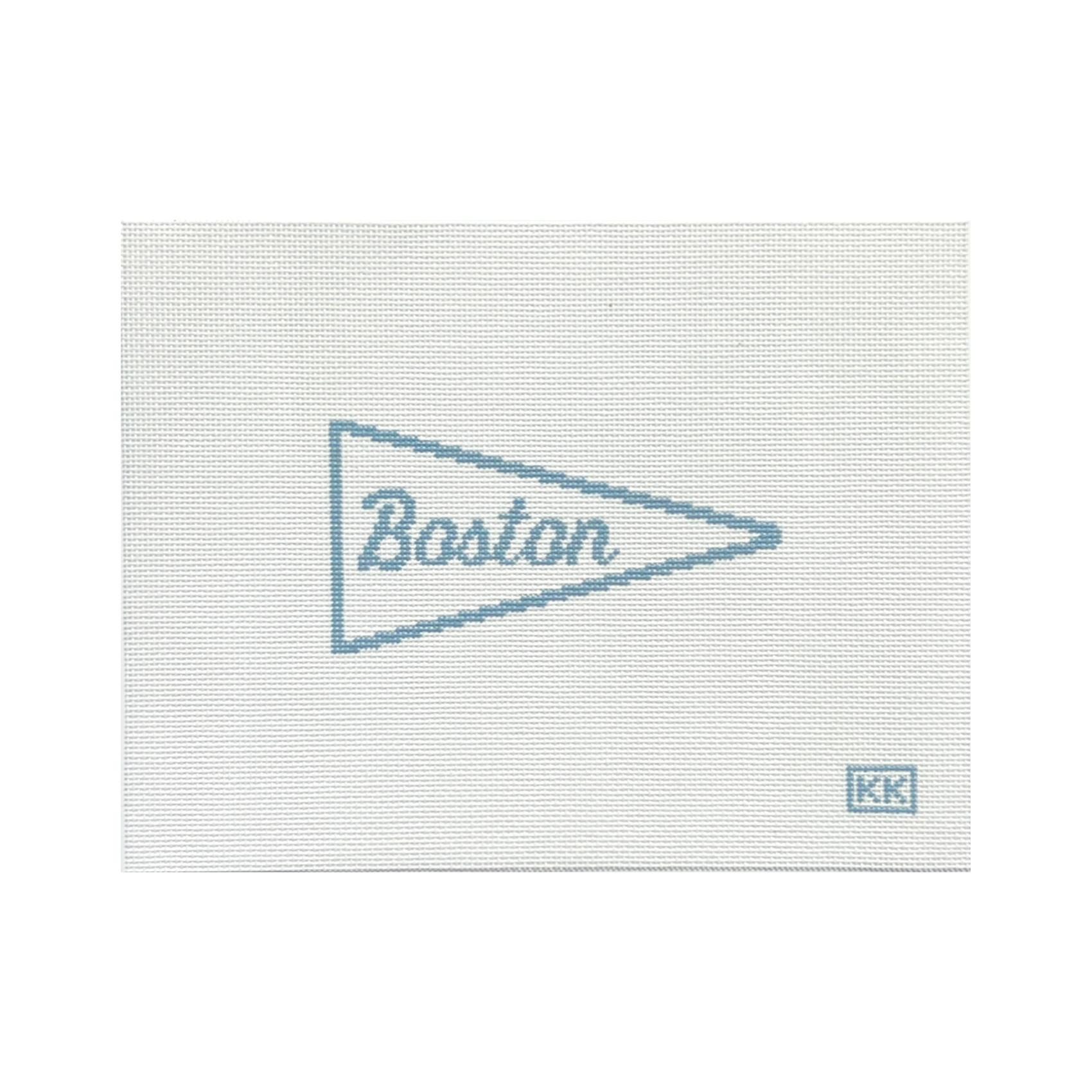 Boston Pennant - Needlepoint Canvas - Etsy