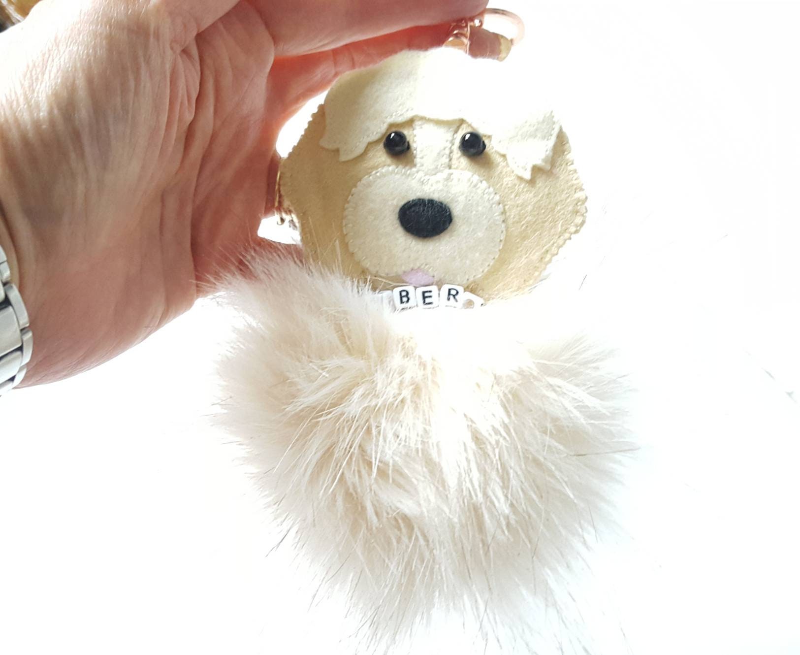 Cockapoo Bag Hanger Gifts for Dog Lover Pomapoo Key Ring - Etsy