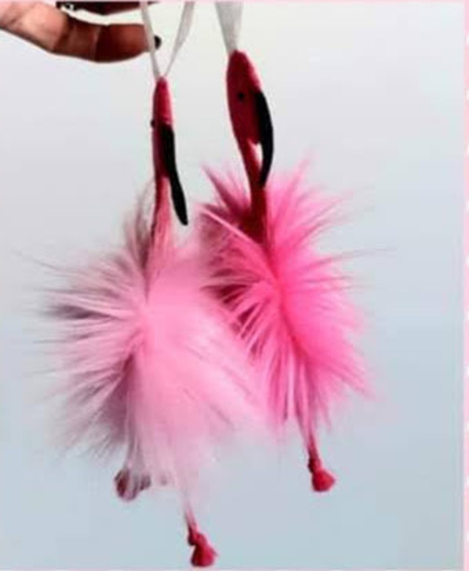Pink Flamingo Christmas Bauble, Fluffy Tree Decoration, Flamingo Gifts ...