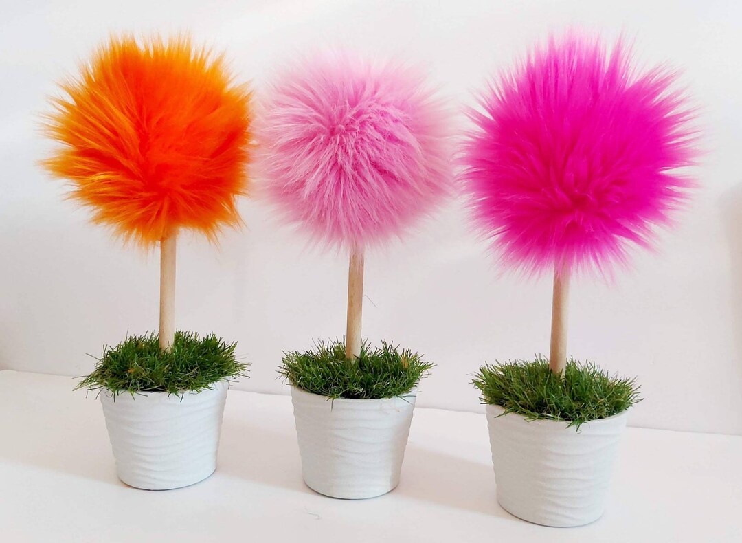 Fluffy Topiary Tree, Fake Plant, House Gift, Truffula Inspired Nursery ...