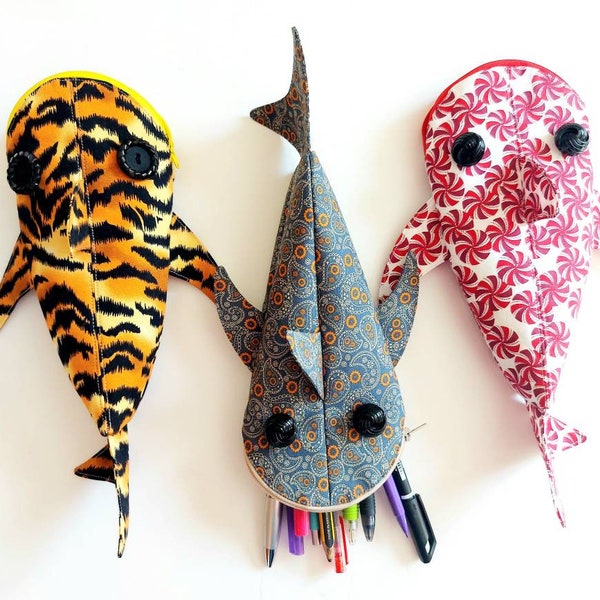 Shark Pencil Case - Etsy