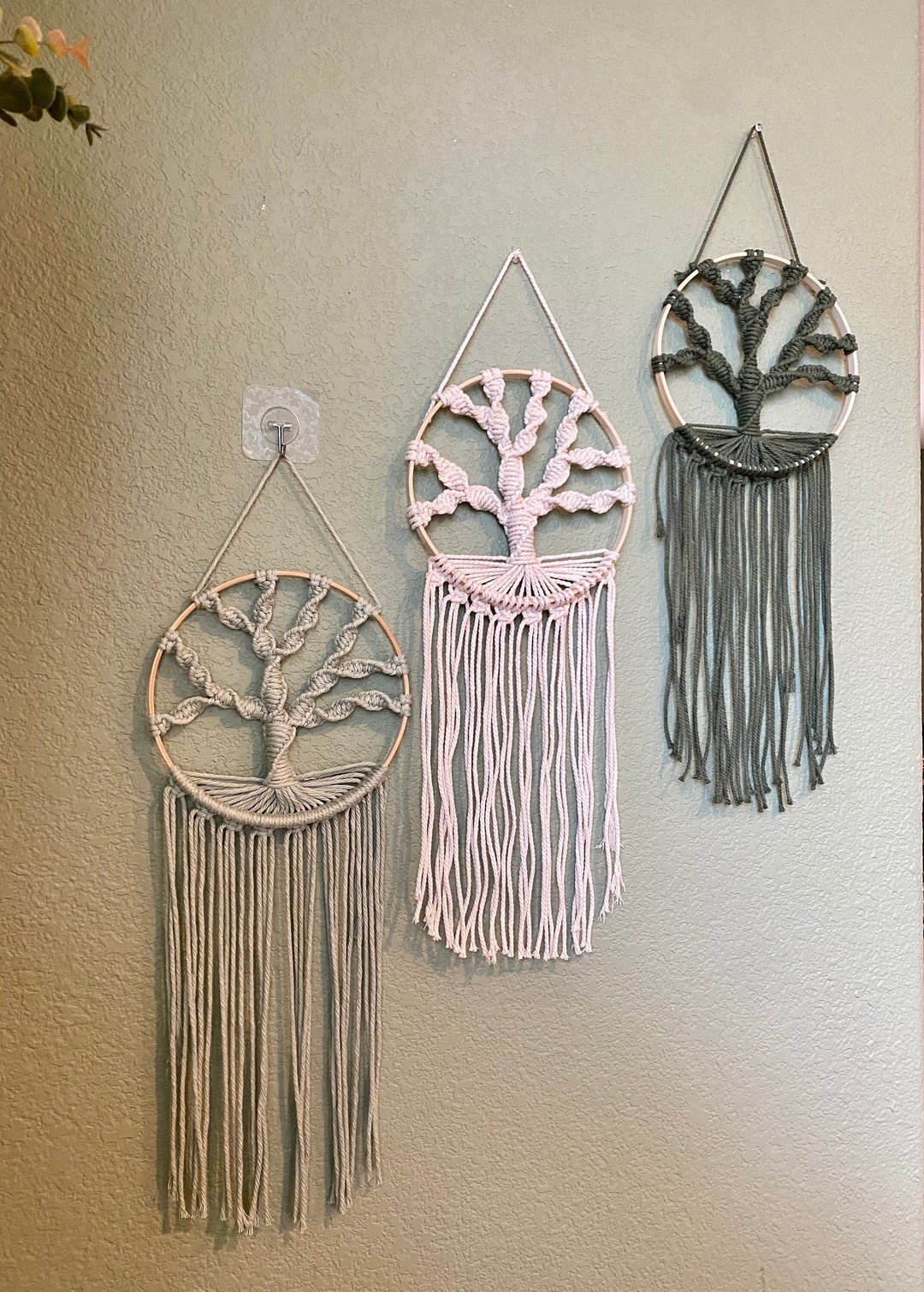 Macrame Tree of Life Wall Hanging: 3 Color Options*low in Stock* - Etsy