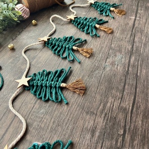 Macrame Tree Garland: Boho Christmas Garland - Etsy