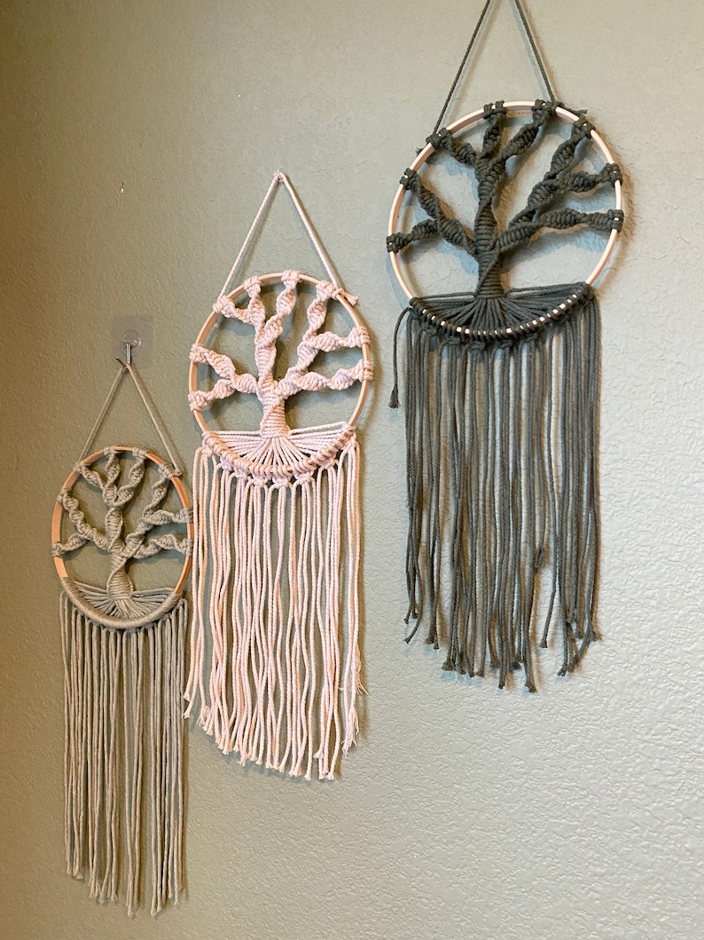Macrame Tree of Life Wall Hanging: 3 Color Optionslow in | Etsy