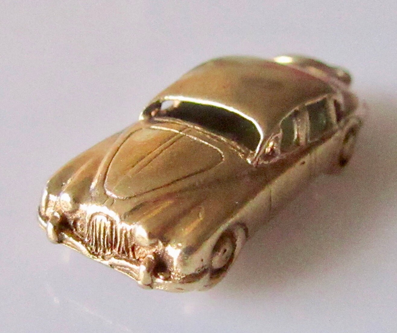Jaguar Motor Car Large Gold Charm | Etsy UK