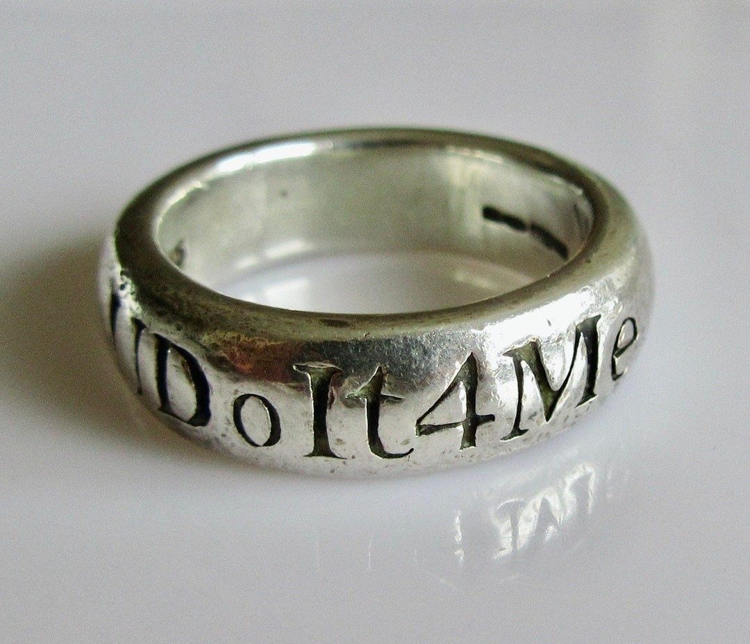 Sterling Silver U Do It 4 Me Word Band Ring - Etsy