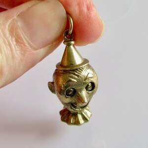 Large 9ct Gold Clown Articulated Enamel Charm or Pendant - Etsy